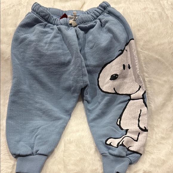 Peanuts | Bottoms | Peanuts Snoopy Joggers Blue Character Design | Poshmark